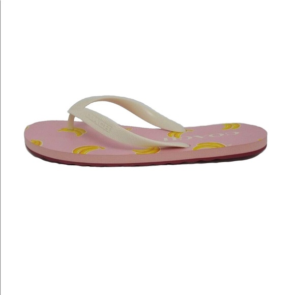 Coach | Shoes | Coach Banana Print Flip Flop | Poshmark